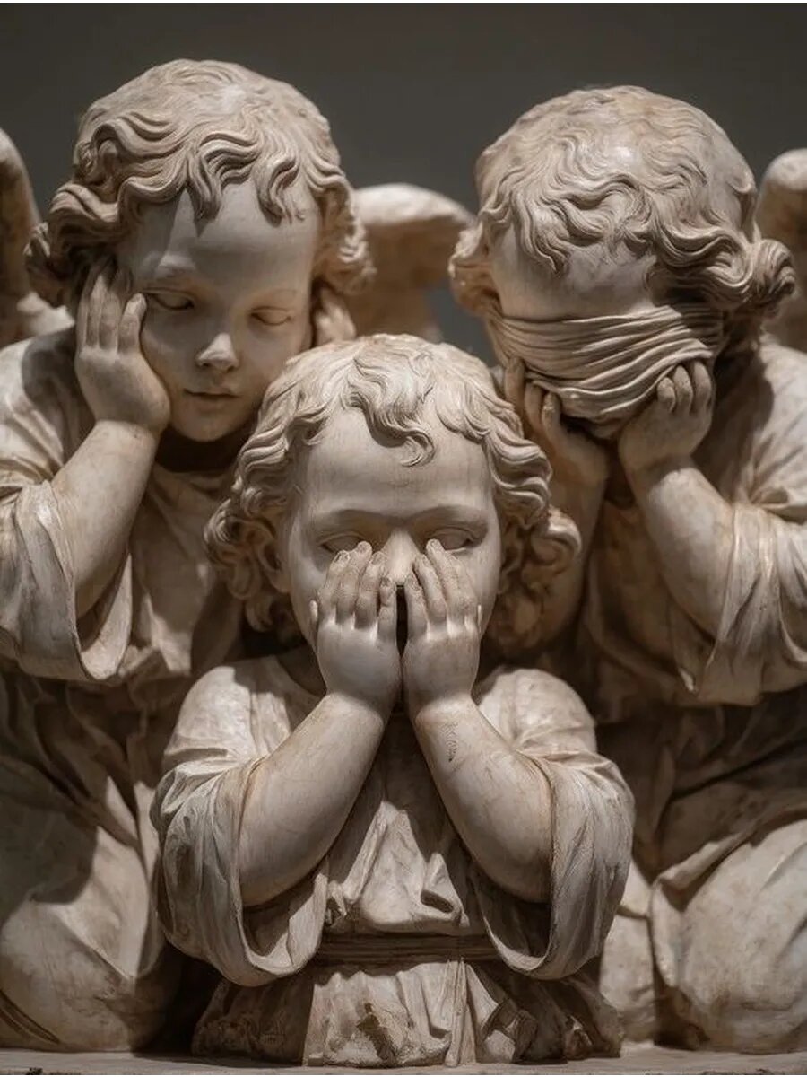 Картина интерьерная на холсте Ангелы 40*50 см