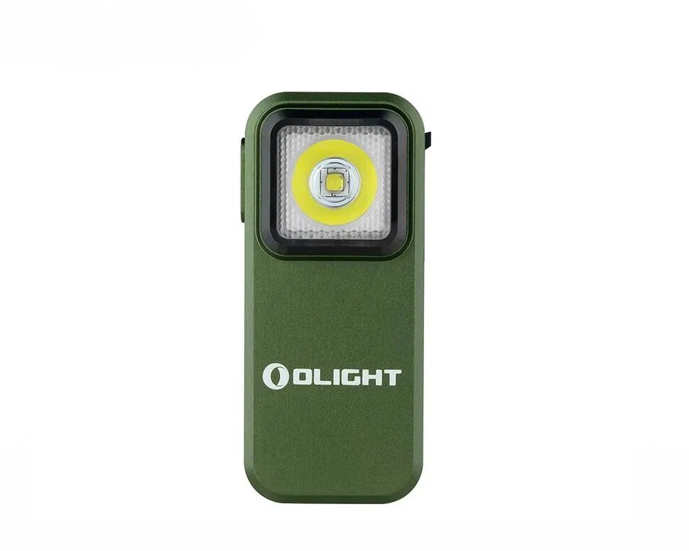 Olight Oclip ручной фонарь 300 люмен, дальность 70 метров, зеленый, IPX5, компактный EDC — фото 1