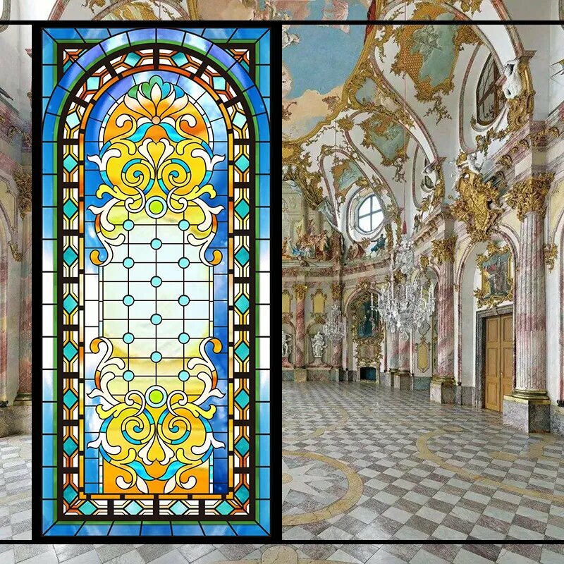 Оконная пленка витражная 30x80cm, цвет 16