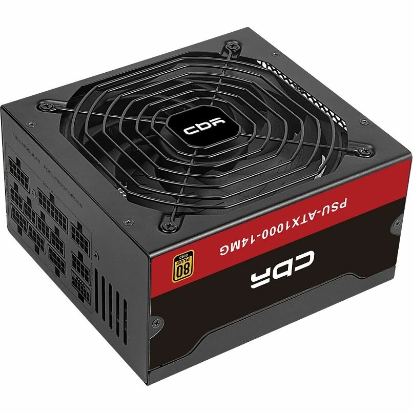 Блок питания компьютера CBR Блок питания 1000W PSU-ATX1000-14MG