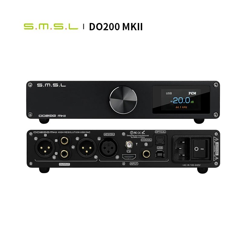 DO200 MKII аудио DAC ES9068AS * 2 XMOS XU316 Bluetooth 5,0 MQA полное декодирование OPA1612 * 5 op amp DSD512 768 кГц 32Bit декодер ty