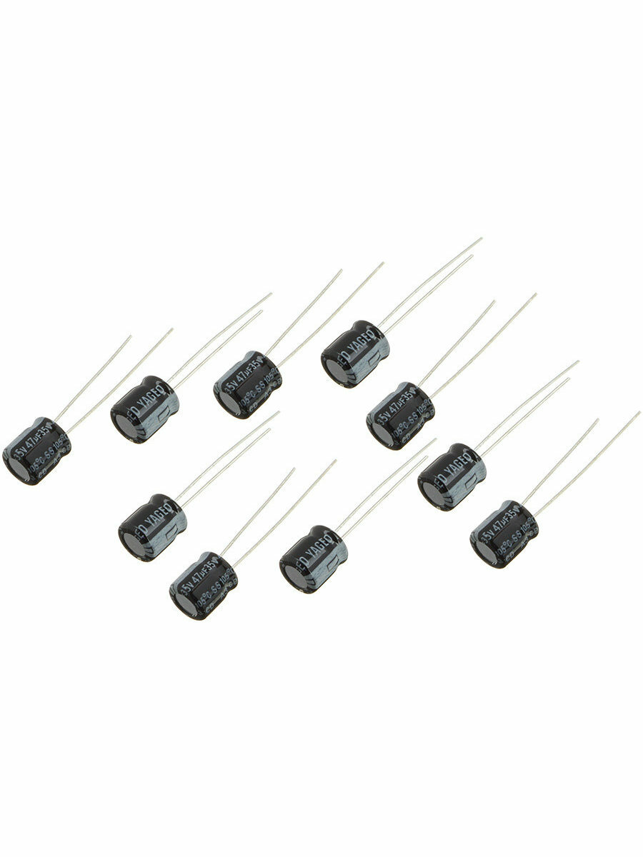 Конденсатор 47мкФ 35В 6*7мм 105С (упаковка 10шт) Yageo SS035M0047BZF-0607