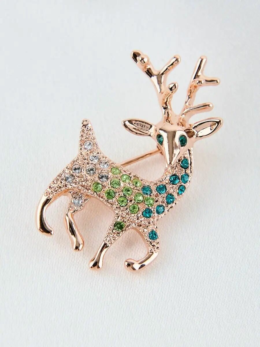 Брошь MONASHOP, кристаллы Swarovski, фианит, кристалл