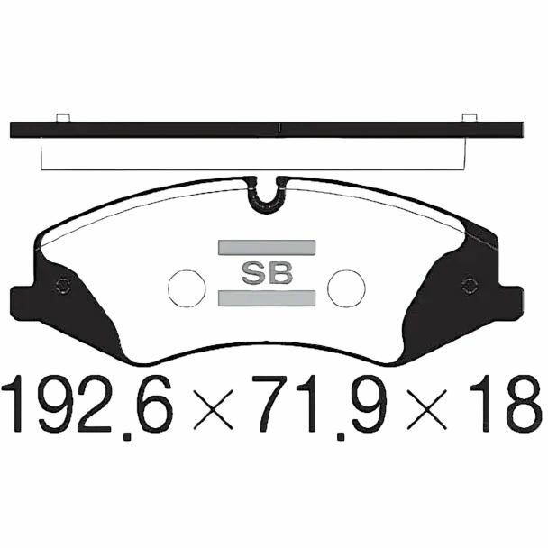 Колодки тормозные передние SANGSIN SP2233 Land Rover Lr4 10