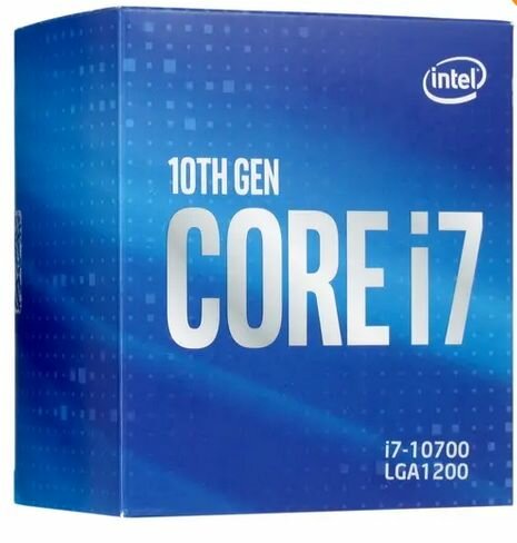 Процессор Intel Core i7-10700 (BX8070110700) BOX - LGA 1200, 8 х 2.9 ГГц, L2 - 2 МБ, L3 - 16 МБ, 2хDDR4-2933 МГц, Intel UHD Graphics 630, TDP 65 Вт, кулер