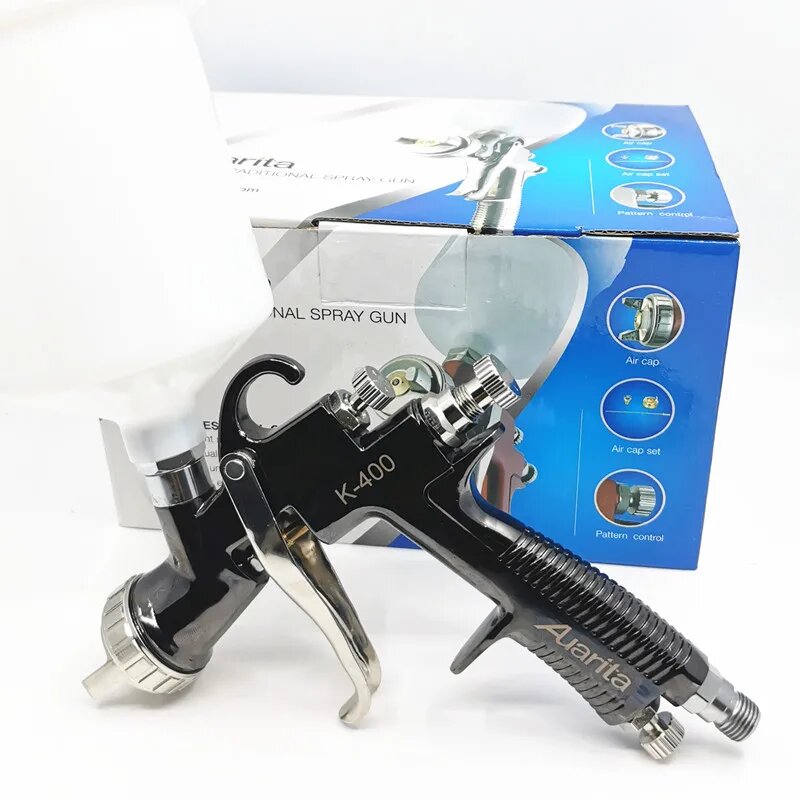 Краскопульт Auarita K400 LVMP, 1.4 мм, черный