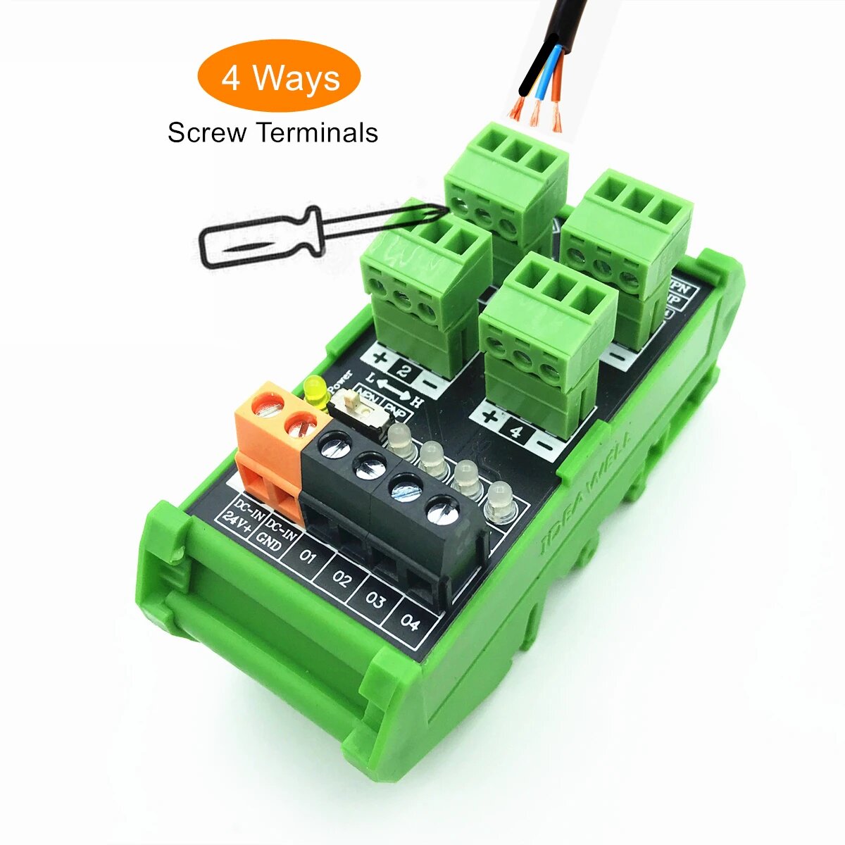 Клеммная колодка Gauselink 4-way/6-way для фотоэлектрических датчиков 4 Ways - Screw