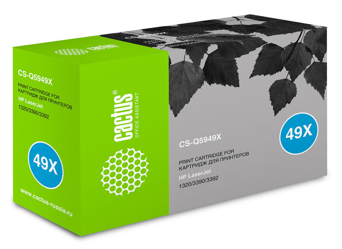 Тонер-картридж Cactus CS-Q5949X черный для HP LJ 1320/3390/3392 (6000стр.)