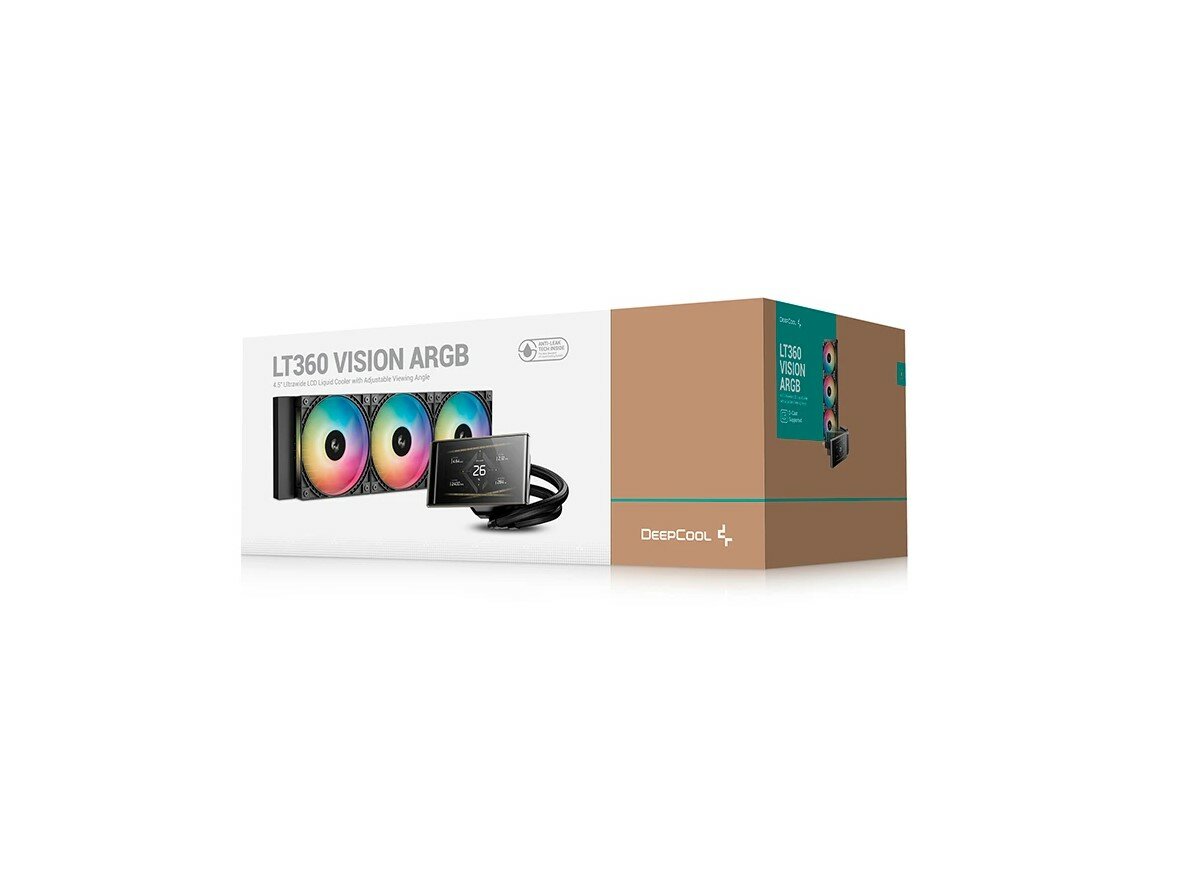 Система жидкостного охлаждения DeepCool LT360 VISION ARGB R-LT360VISION-BKAMMC-G-1