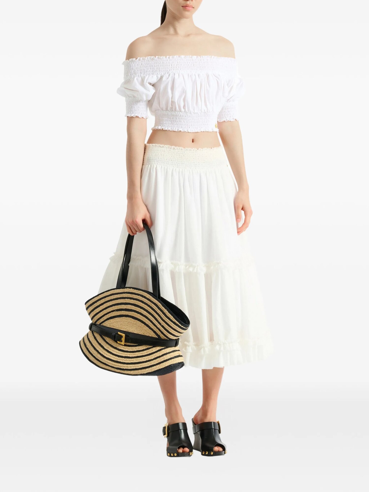 Юбка Long gathered skirt