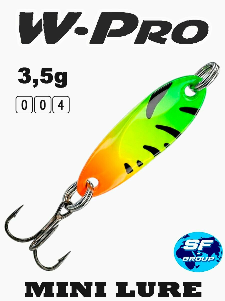 Блесна W-PRO WONDER mini lure 3,5 гр 30мм кастмастер #004