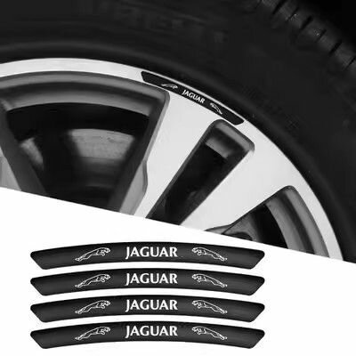Наклейки на колесные диски Jaguar, комплект 4 шт, декоративные авто стикеры, водостойкие и устойчивые к УФ