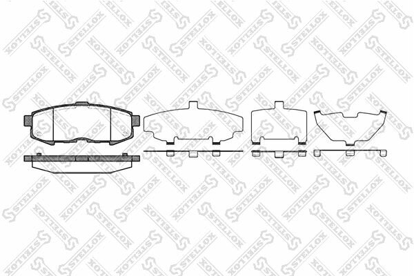 STELLOX Тормозные колодки задние для Mazda MPV 04>