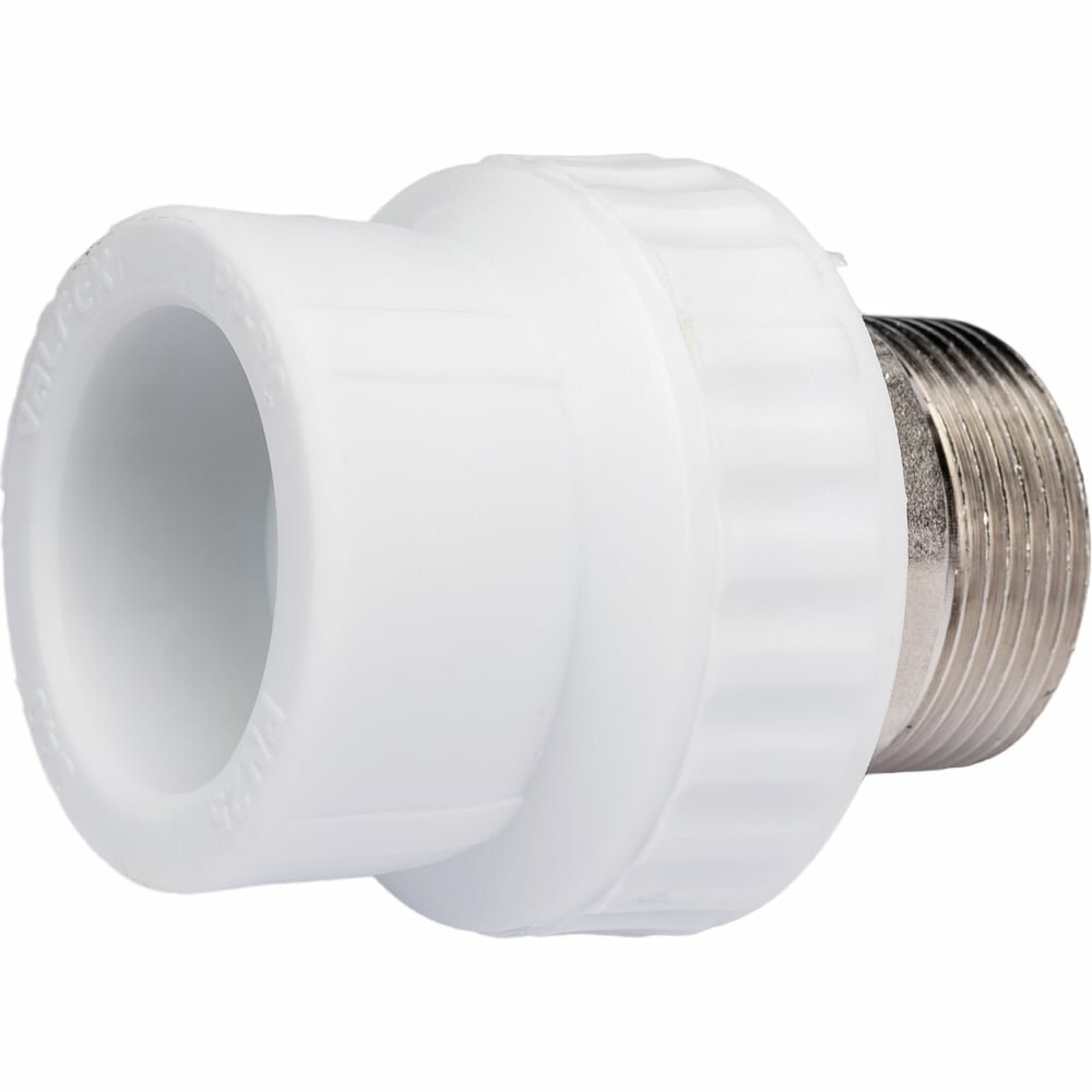 Комбинированная муфта VALFEX PP-R белая, под ключ, 40х1 1/4 дюйма НР 10135040 127-0252