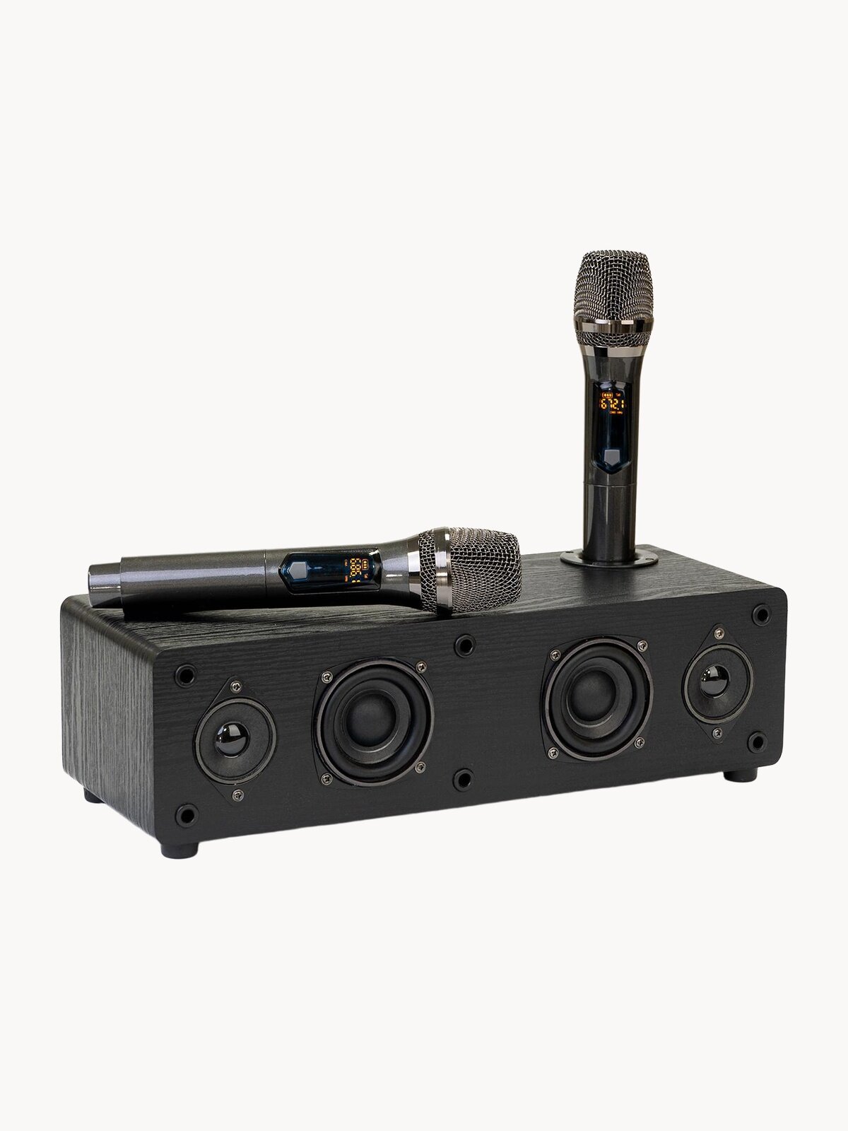 Караоке-система для дома с беспроводными микрофонами SkyDisco Final Bass Artifact Black