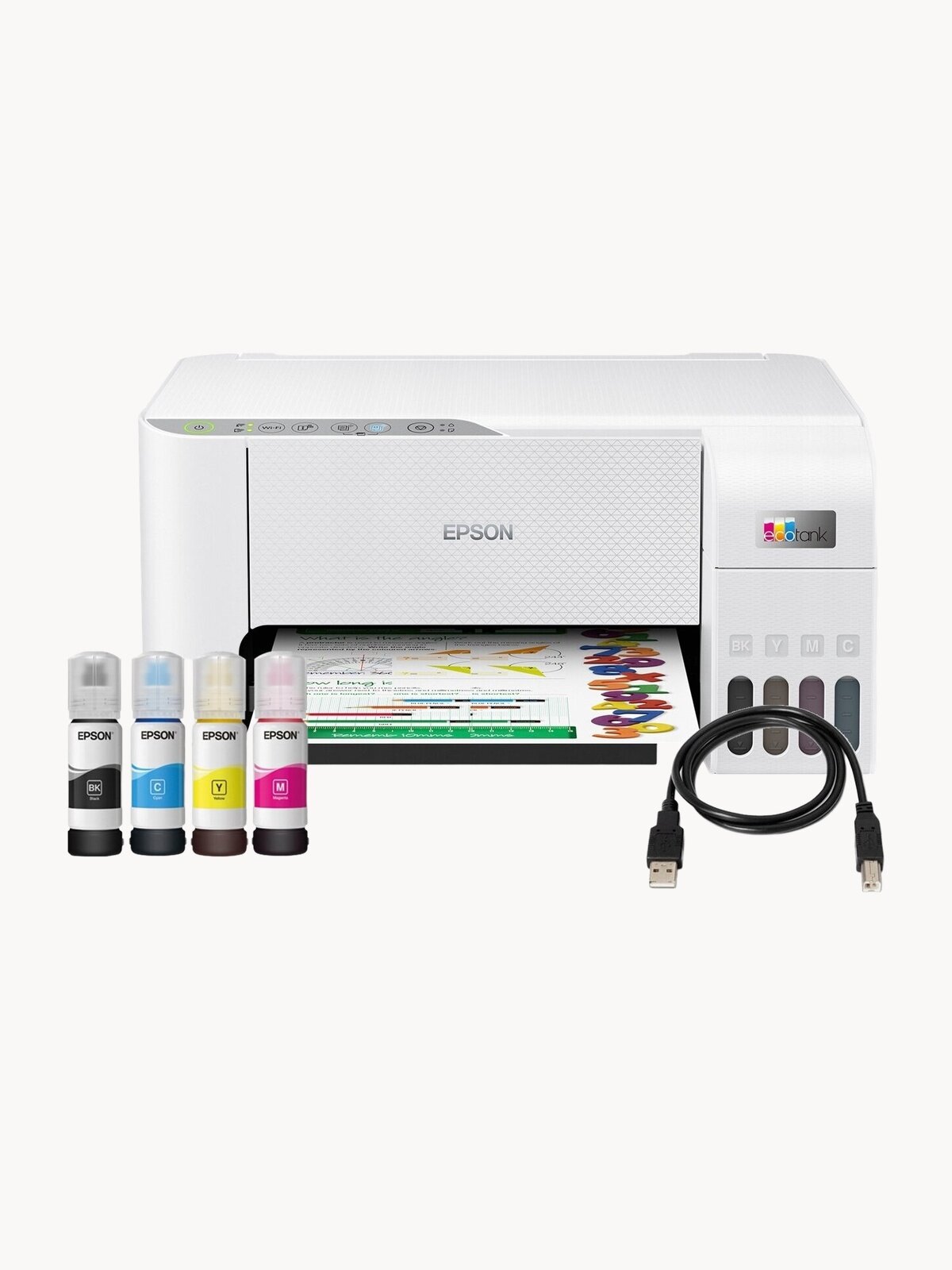 МФУ Epson L3256 (принтер/сканер/копир), Wi-Fi, USB, A4, СНПЧ, оригинальные чернила в комплекте