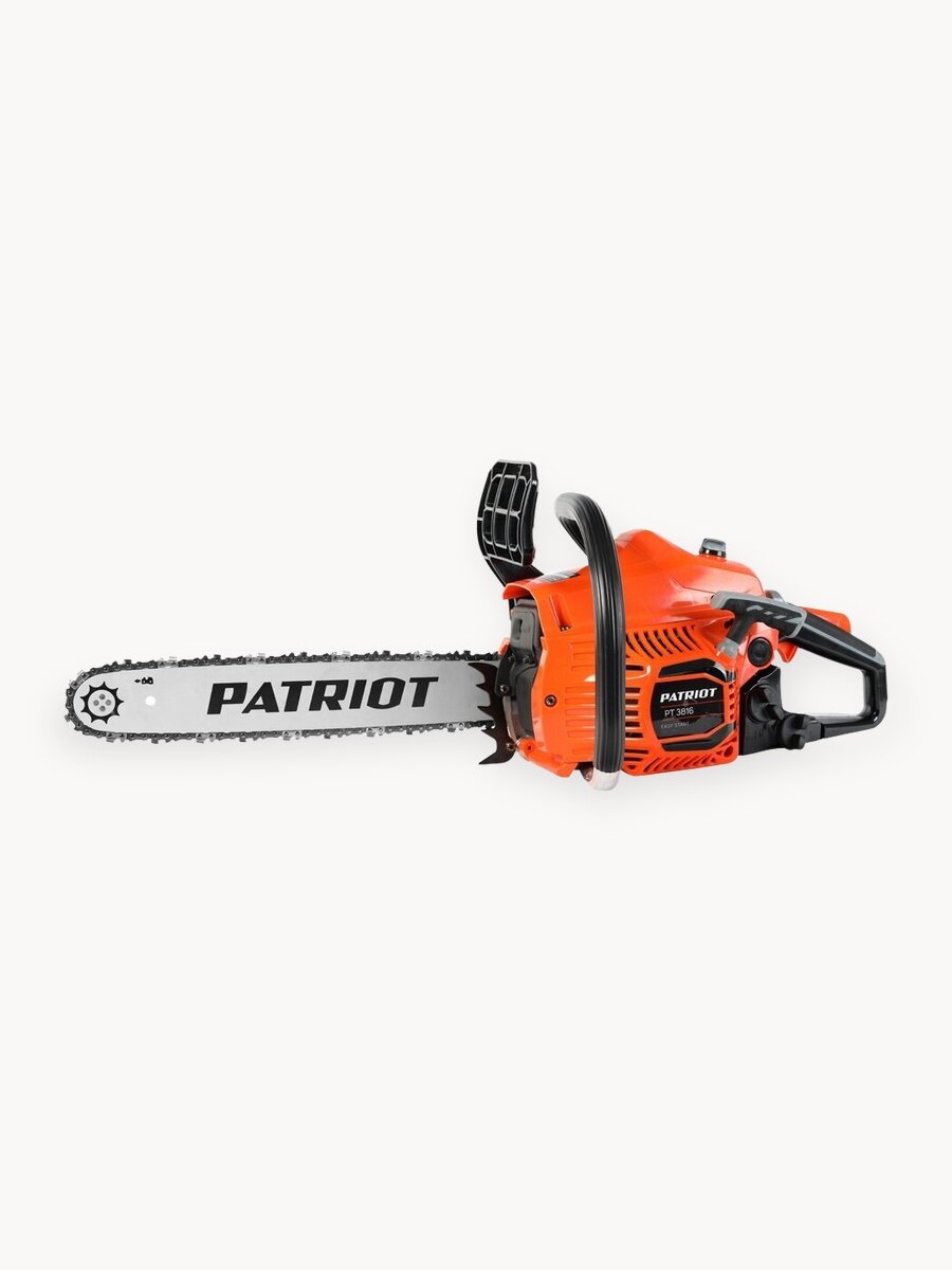 Бензопила цепная бензиновая PATRIOT PT 3816 ручная садовая, 2лс, длина шины 16", 57 звеньев Easy Start