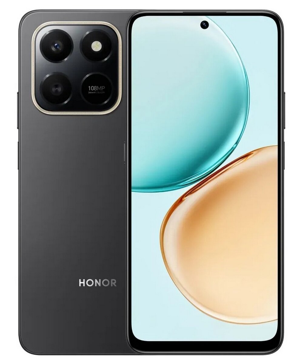 Смартфон Honor X7d 8/256 Гб Вельветовый черный 2 sim 6.77″ LCD, 120Hz 2G, 3G, 4G (LTE) 6500 mAh RU