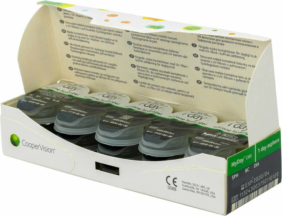 Контактные линзы CooperVision MyDay Daily Disposable 30 pk (BC 8.6; D -7.50)
