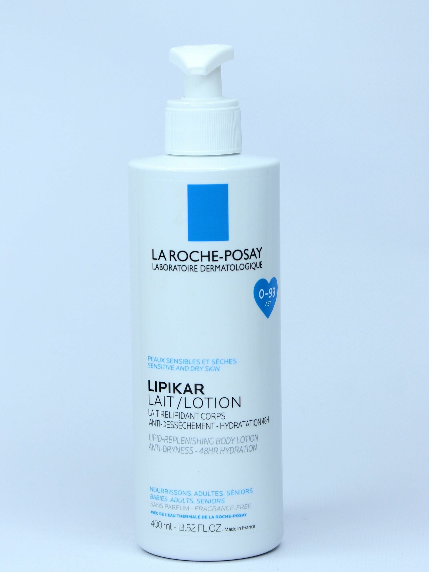 Молочко для тела La Roche-Posay Lipikar Lait без отдушки, 400 мл