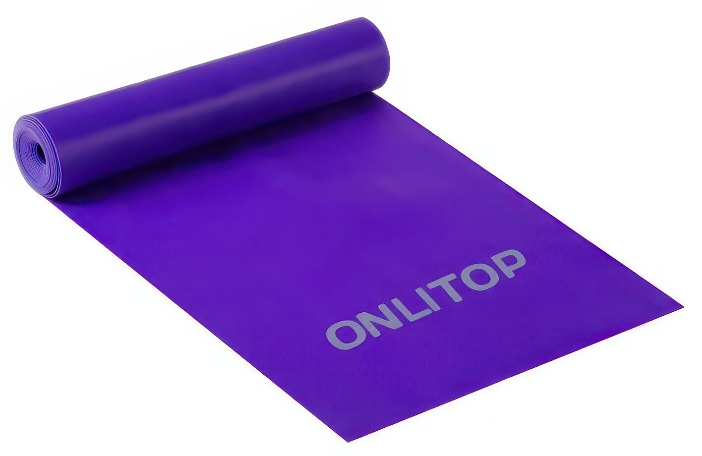 Эспандер ленточный для фитнеса ONLYTOP, 150х15х0,05 см, 20 кг, цвета микс