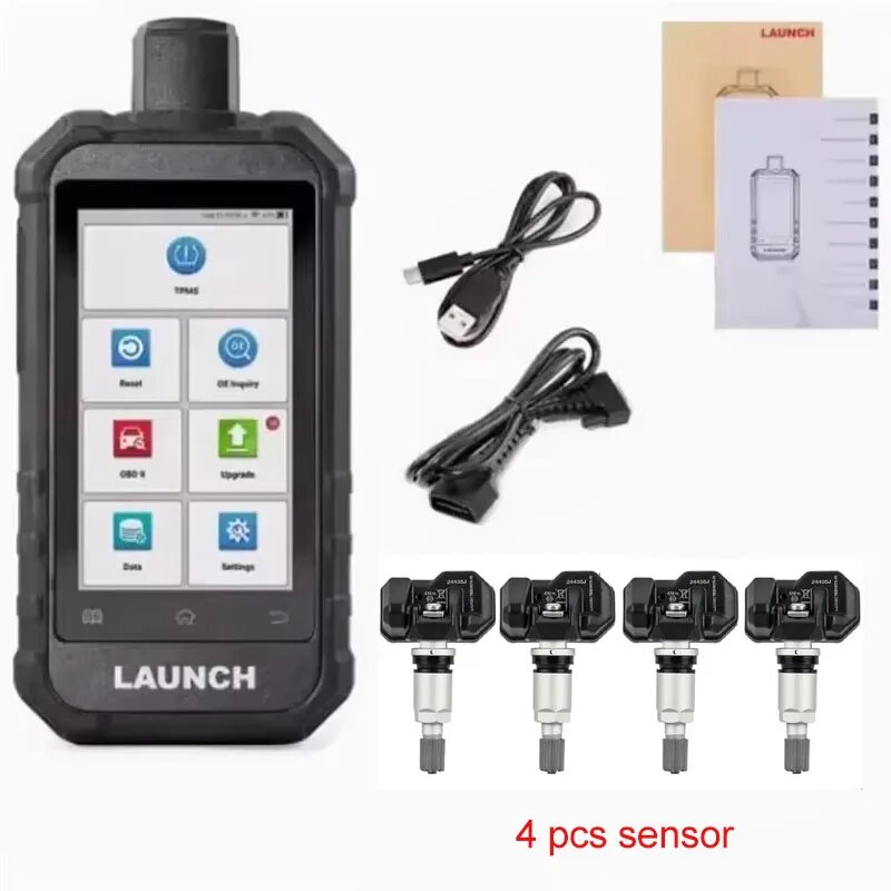 LAUNCH X431 Creader TPMS 5011 V2 Датчик программирования давления в шинах Сканер Поддерживает все 315/433 МГц с 12 сервисными функциями 5011V2 4PCS sensor