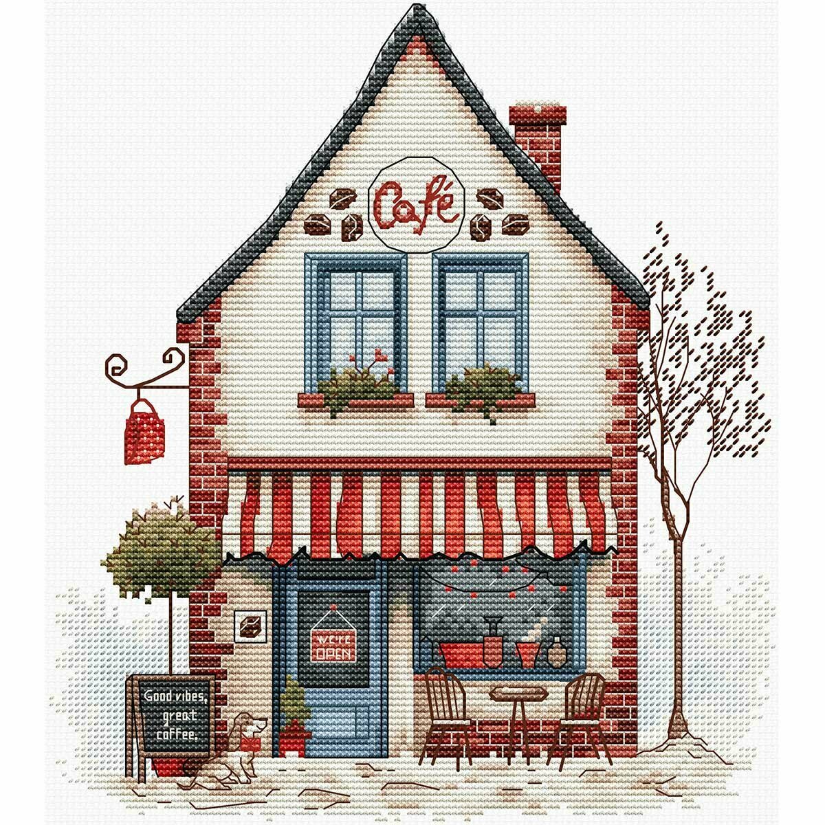 Набор для вышивания крестиком 'Добро пожаловать в кафе!', 18*20см, Luca-S, B1427
