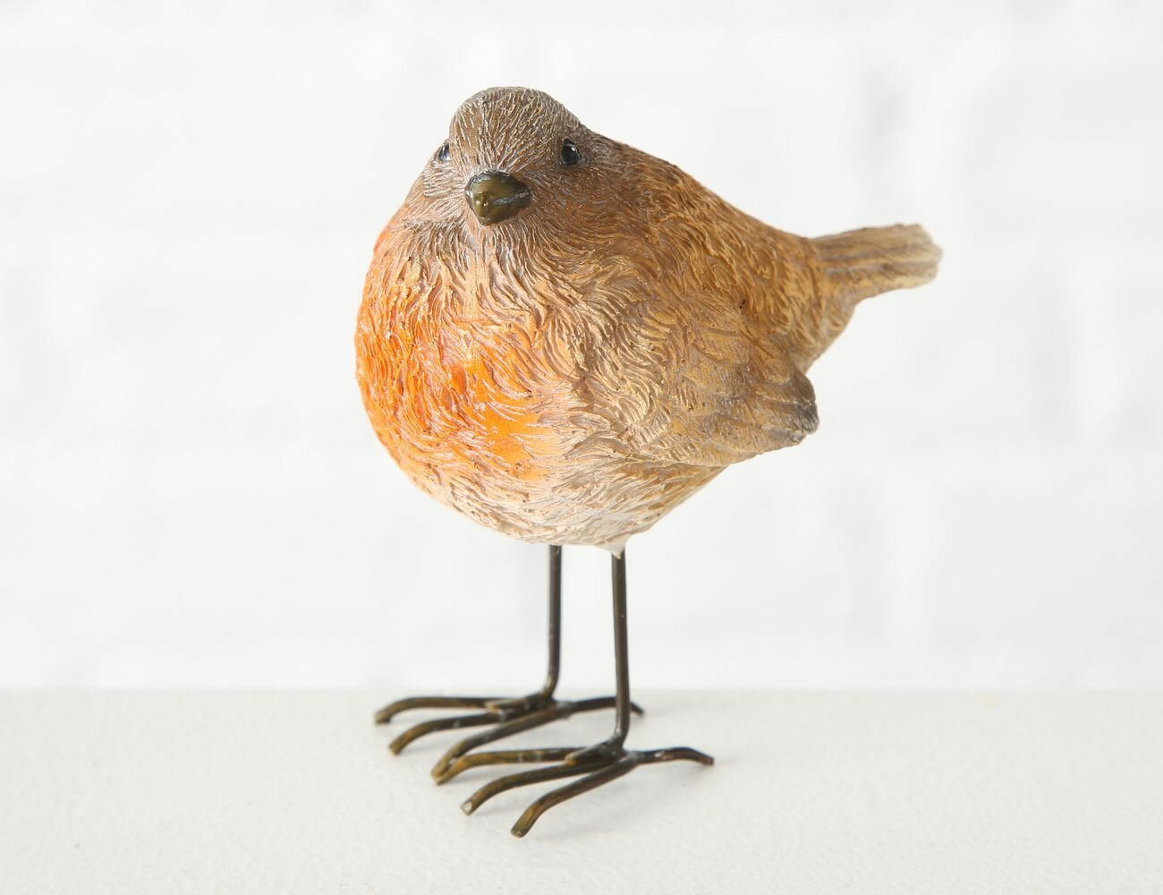 Декоративная фигура птичка яффи, полистоун, металл, 8 см, в асс, Boltze 1016552