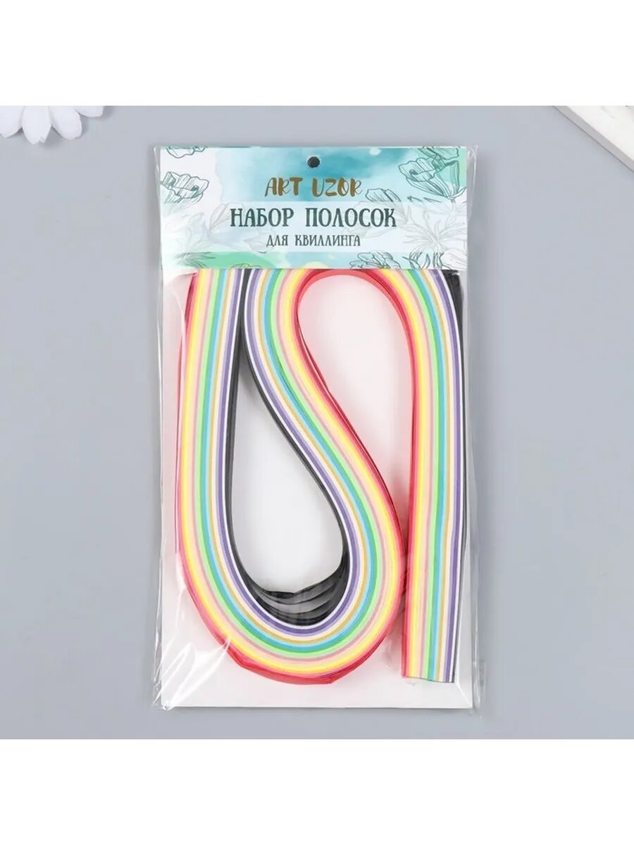 Цветные полоски для квиллинга, 180 шт.