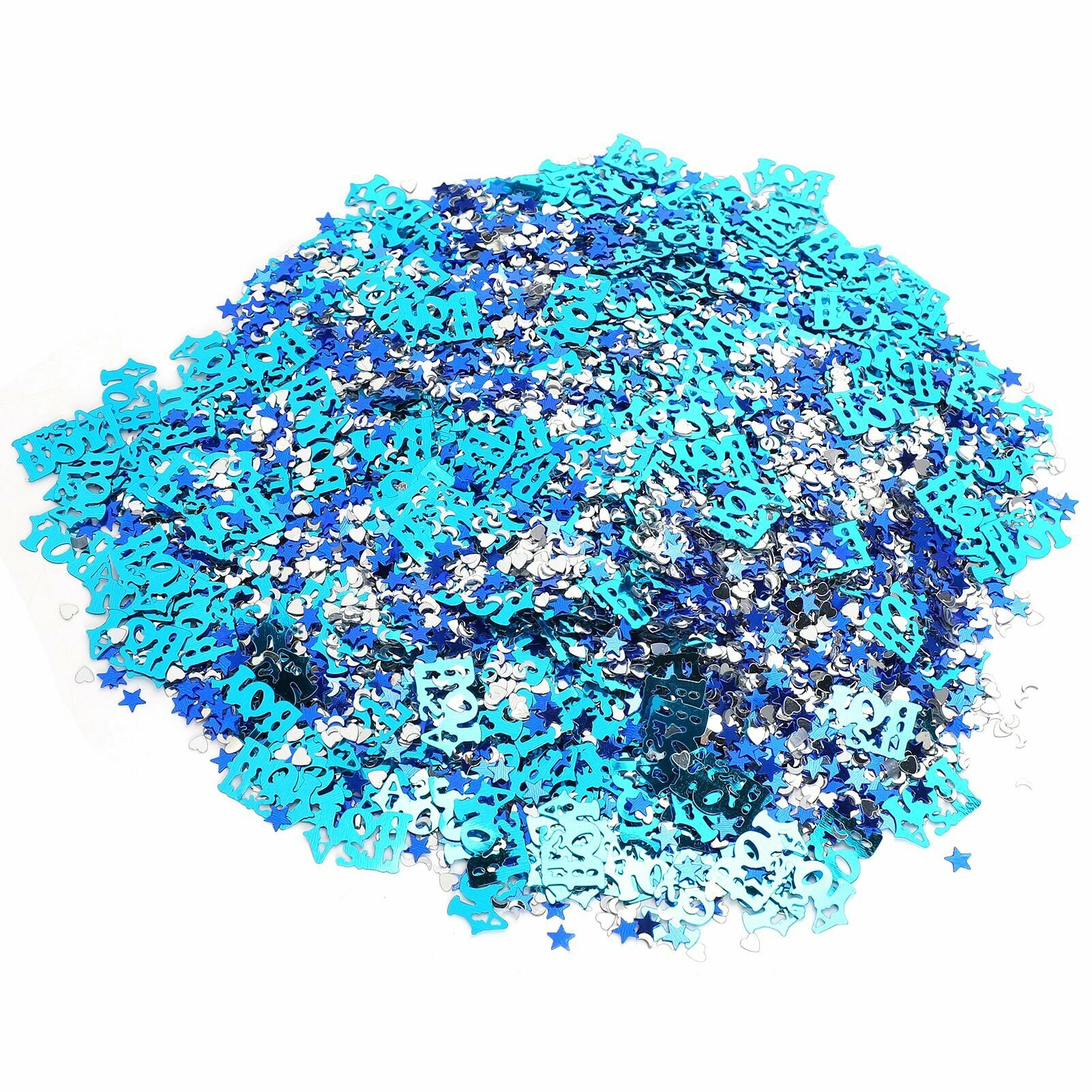 Конфетти для крещения, буква, луна, блестки FiveStar, украшение для детского праздника своими руками.