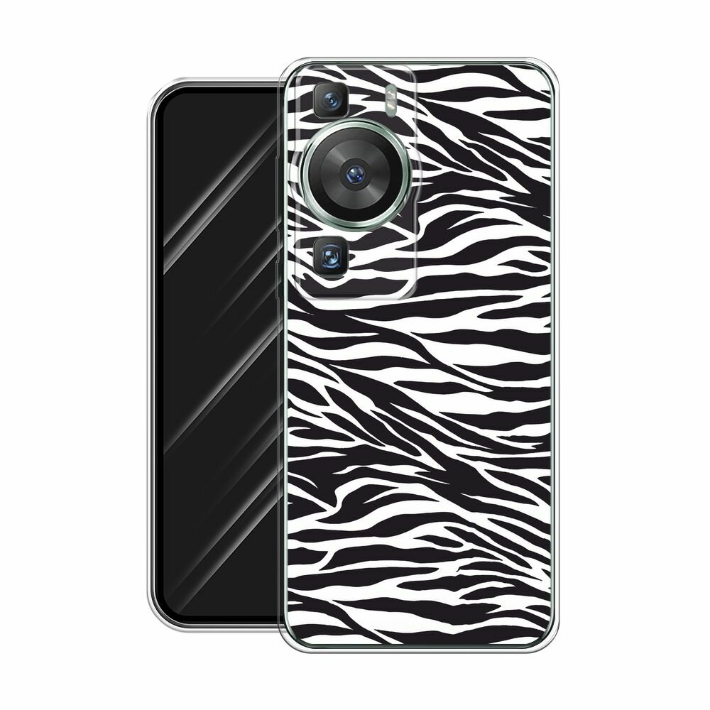 Чехол на Huawei P60/P60 Pro / Хуавей P60/P60 Про с принтом "Принт зебра" — фото 1