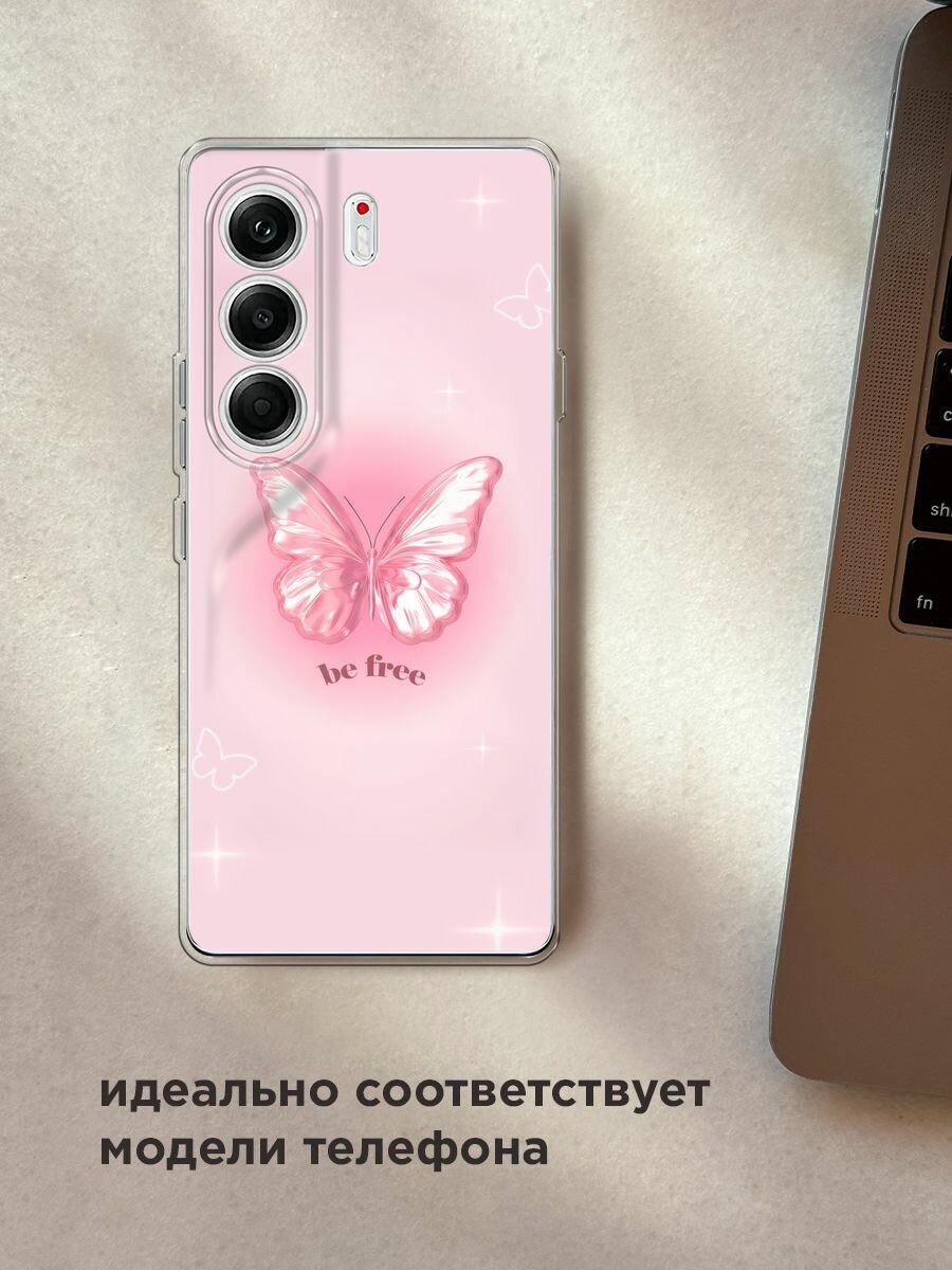 Чехол на Tecno Camon 40 Pro 5G / Текно Камон 40 Про 5G с принтом "Be free butterfly 1" — фото 1