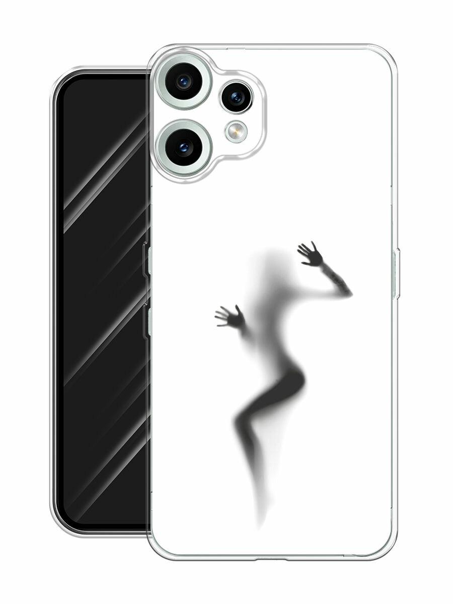 Чехол на CMF Phone 2 Pro / CMF Фон 2 Про с принтом "Девушка в душе" — фото 1