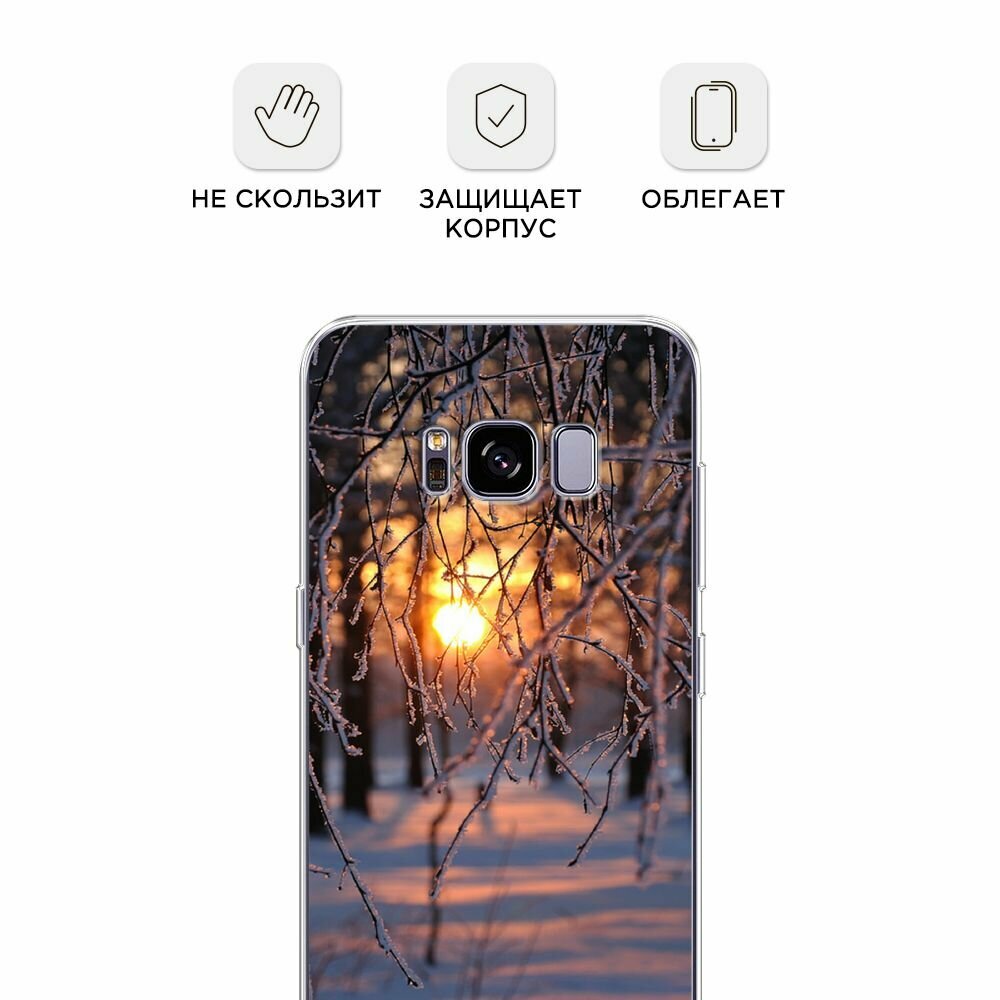 Чехол на Samsung Galaxy S8 + / Самсунг Галакси С8 Плюс с принтом Зима 7 — фото 1