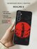 Чехол на Realme 6 / Реалми 6 с принтом "Самурай на красном фоне"