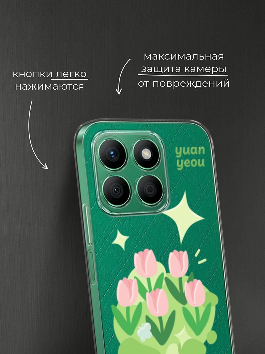 Чехол на Honor X8B / Хонор X8B с принтом "Protect nature" — фото 1