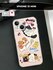Чехол на Apple iPhone 13 mini / Айфон 13 мини с принтом "Кудрявые животные", про...