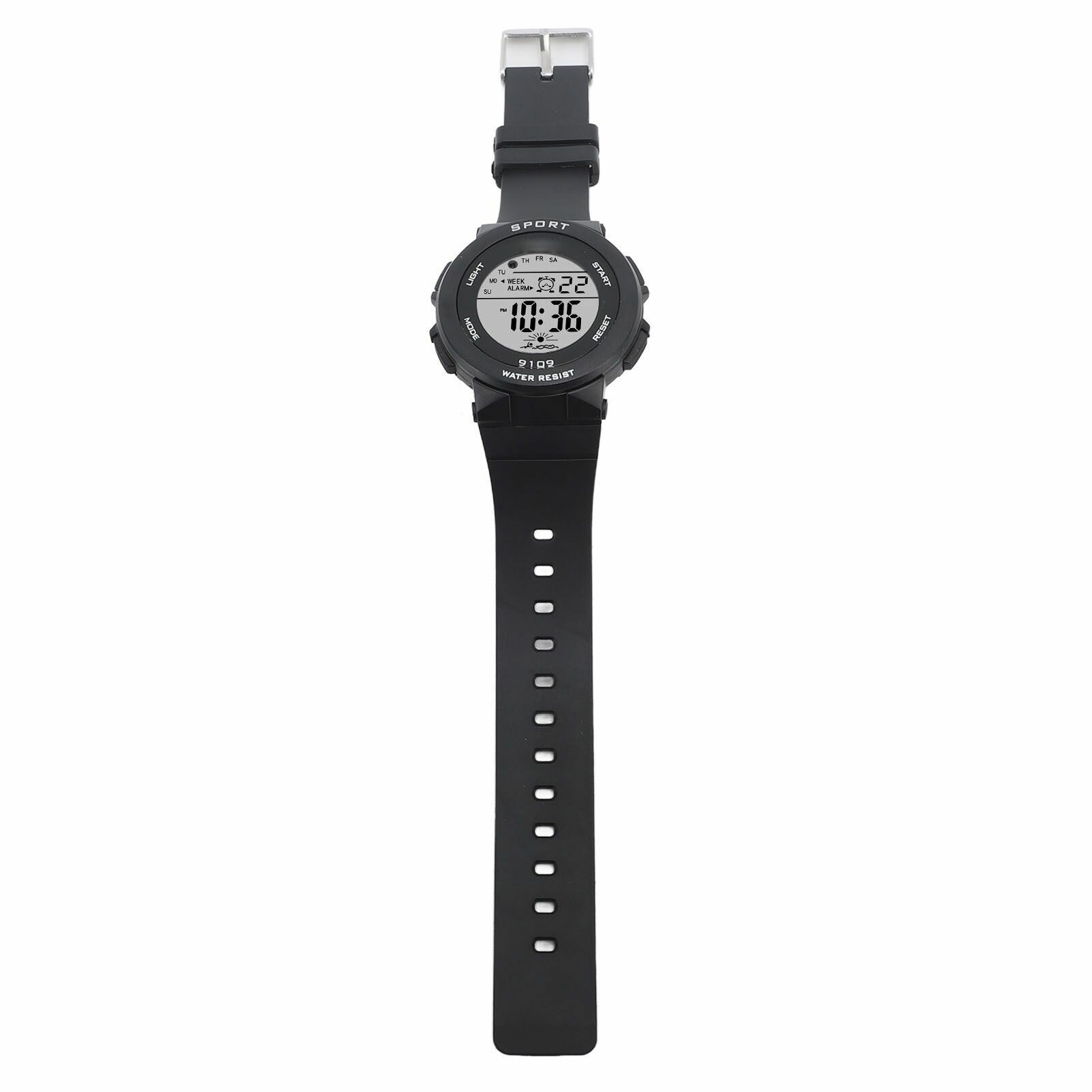Студенческие электронные часы, многофункциональные водонепроницаемые модные легкие светящиеся электронные наручные часы для ежедневных занятий спортом, черные