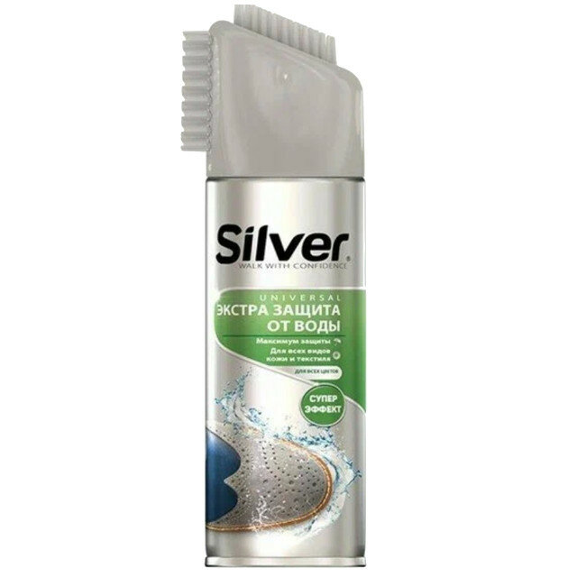 SILVER Universal пропитка для обуви водостойкая защита кожи и текстиля 250 мл