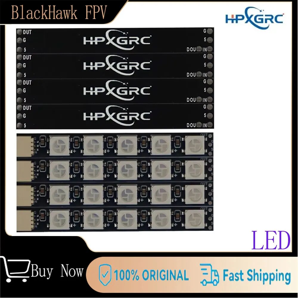 HPXGRC WS2812B светодиодная лента для дронов 5 RGB