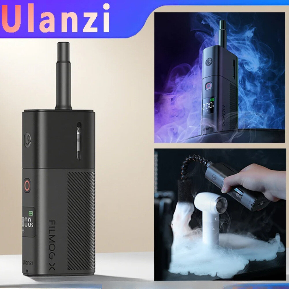 Ulanzi FM02 30W Портативный туманообразователь, маленький ручной, беспроводное управление, сухой лед фотографии с сумкой для хранения