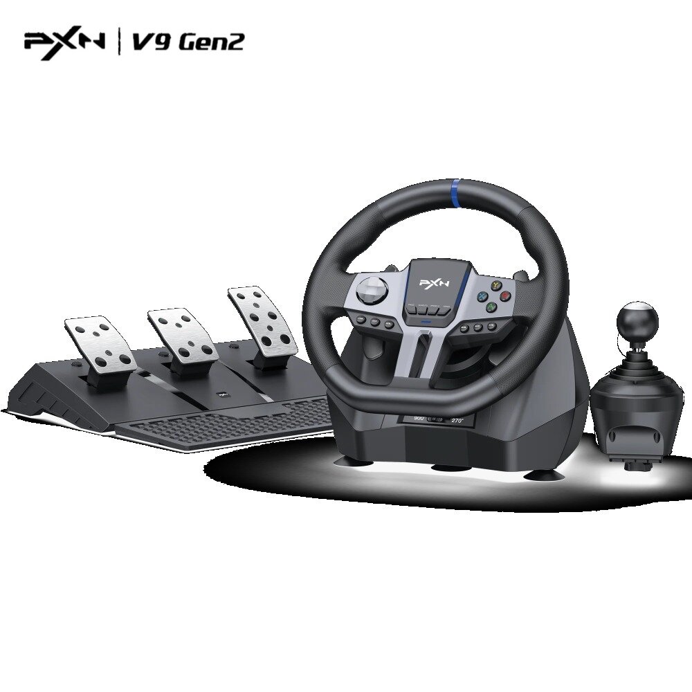 PXN V9 Gen2 Игровое Рулевое Колесо 270°/900° Racing Wheel Volante Для PS4/PS3/PC /Switch/Xbox One/Xbox Series X/S
