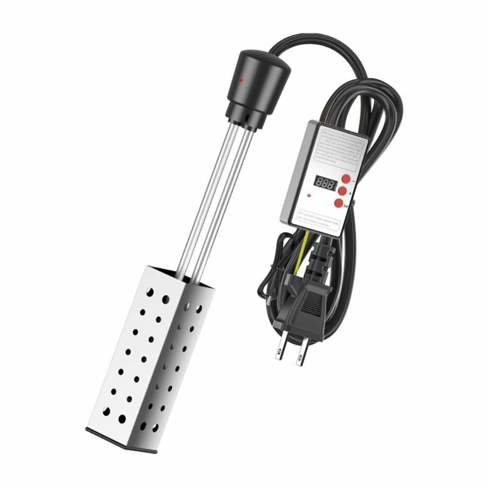 Электрический погружной нагреватель, ковшовый водонагреватель, бытовой мощный погружной нагреватель для бассейна и ванны с термостатом, автоматическое отключение