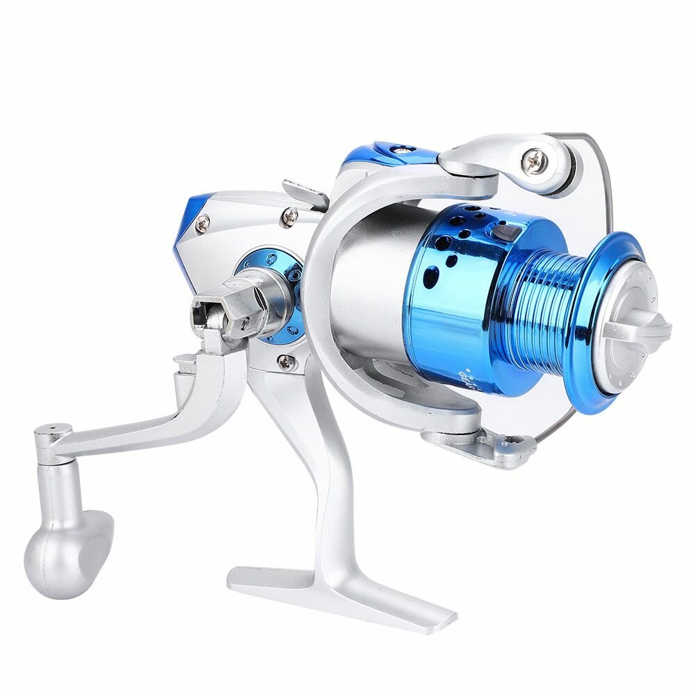 Спиннинговая катушка для морской рыбалки на льду 1000-7000, морская катушка с леской 5,5:1, пластиковая головка (синий SA3000)