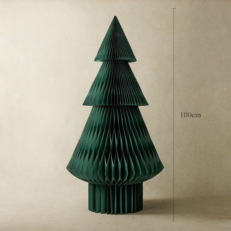 Елка бумажная большая складная 1.2m 1.8m/large paper Christmas tree