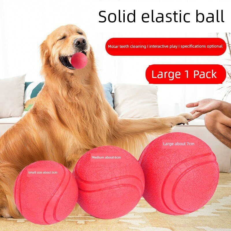 Мяч-игрушка для собак, устойчивый к укусам, для чистки зубов, для щенков, золотистых ретриверов, собак породы тедди,