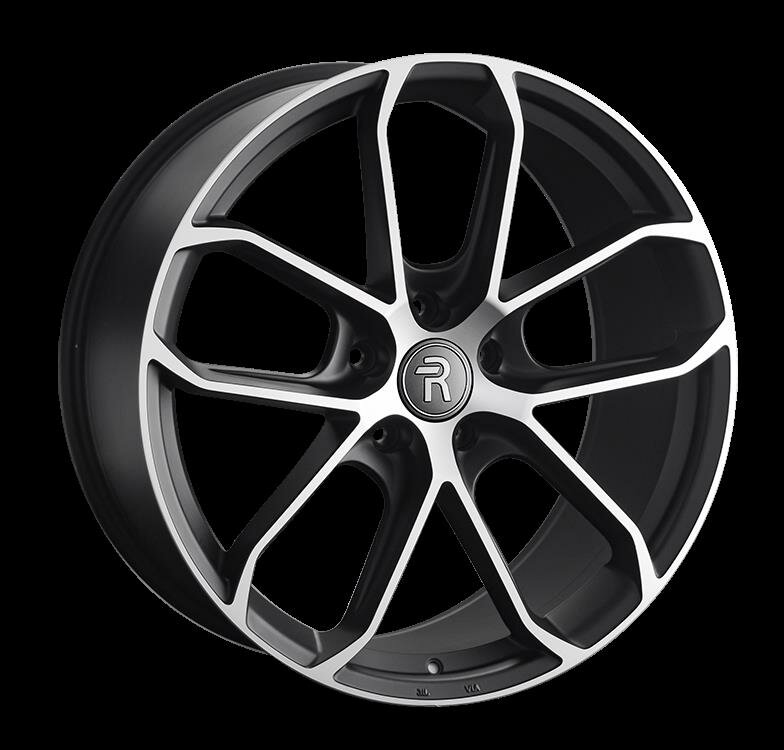 Диск автомобильный литой REPLAY PR39 22x10 5x130 et48 dia71.6 Чёрный матовый с полированной лицевой частью