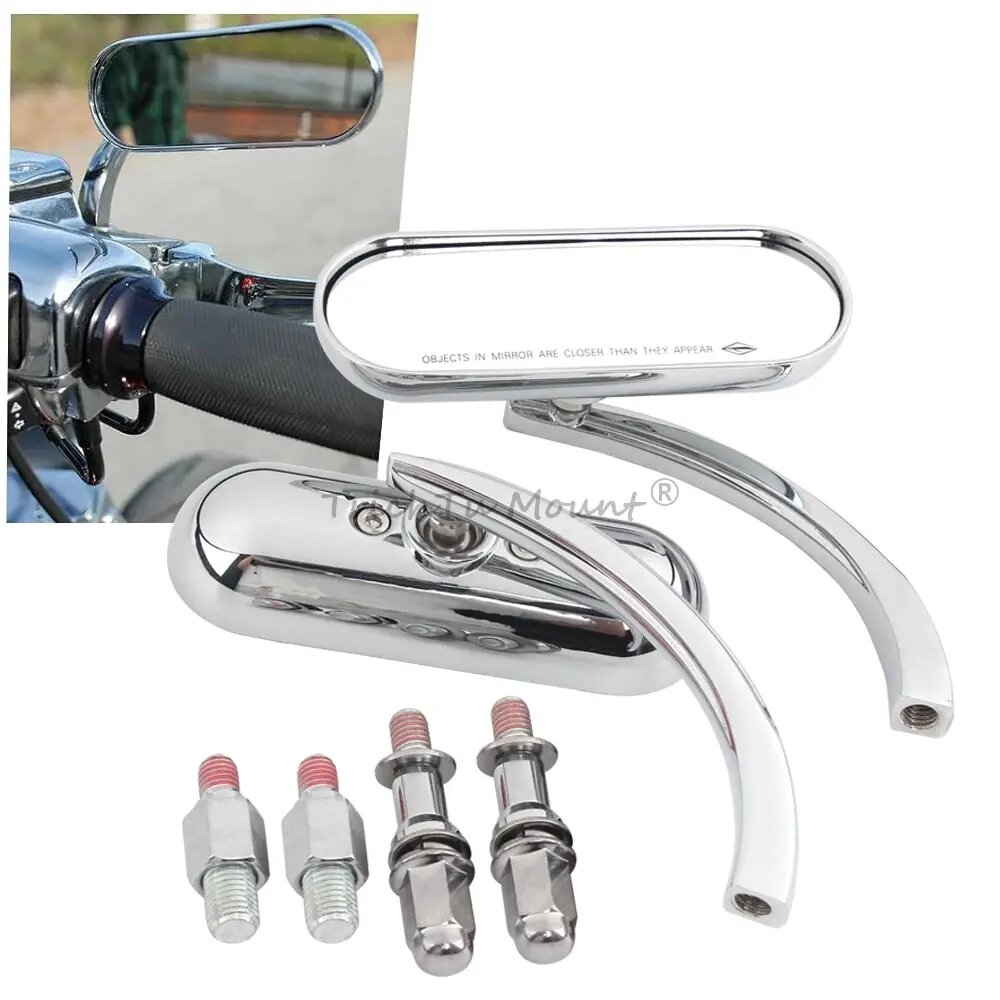 Вращающиеся зеркала заднего вида для мотоцикла, боковые зеркала, алюминиевые универсальные для Harley Victory Suzuki Honda Indian Adventure Touring