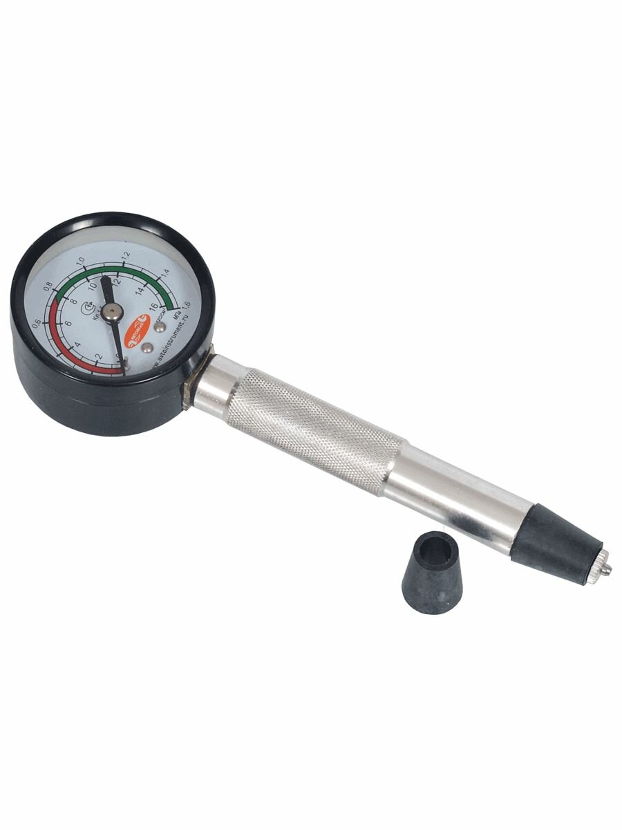 Компрессометр конусный для автомобилей ВАЗ, манометр 51 мм, АвтоDело (40079)
