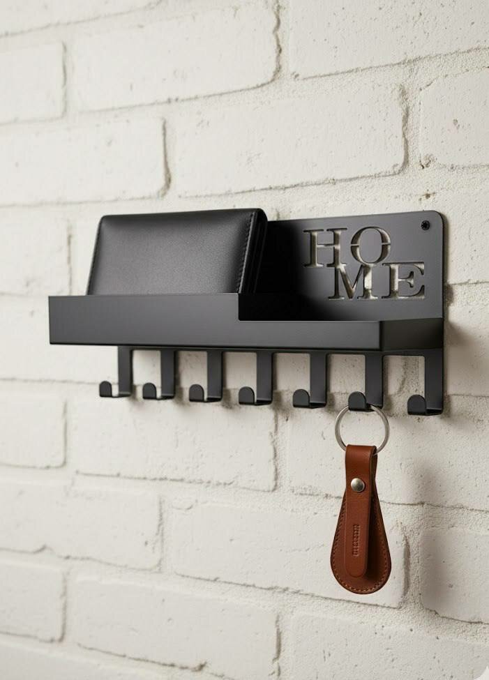 Ключница Настенная "Home," Металлическая
